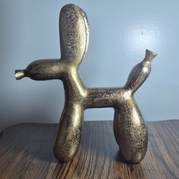 MCM | Art | Mcm Metallic Gold Dog Balloon Sculpture | Poshmark